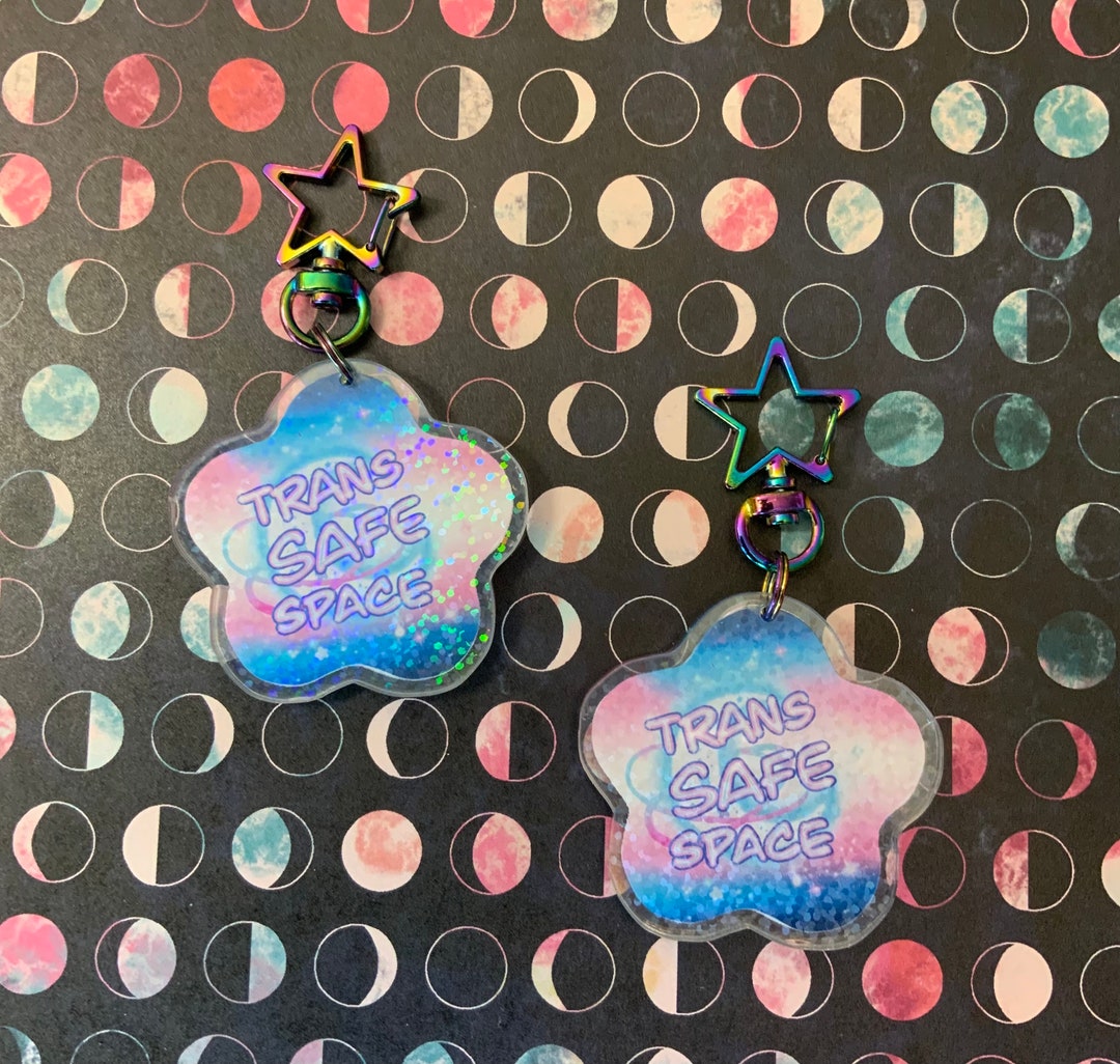 Trans Safe Space Keychain - Etsy