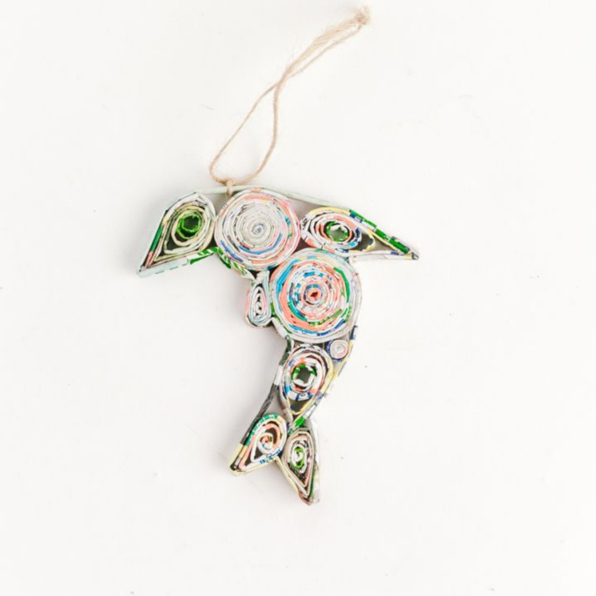 Recycled Paper Dolphin Ornament: Quilled Fair Trade Decor - Etsy