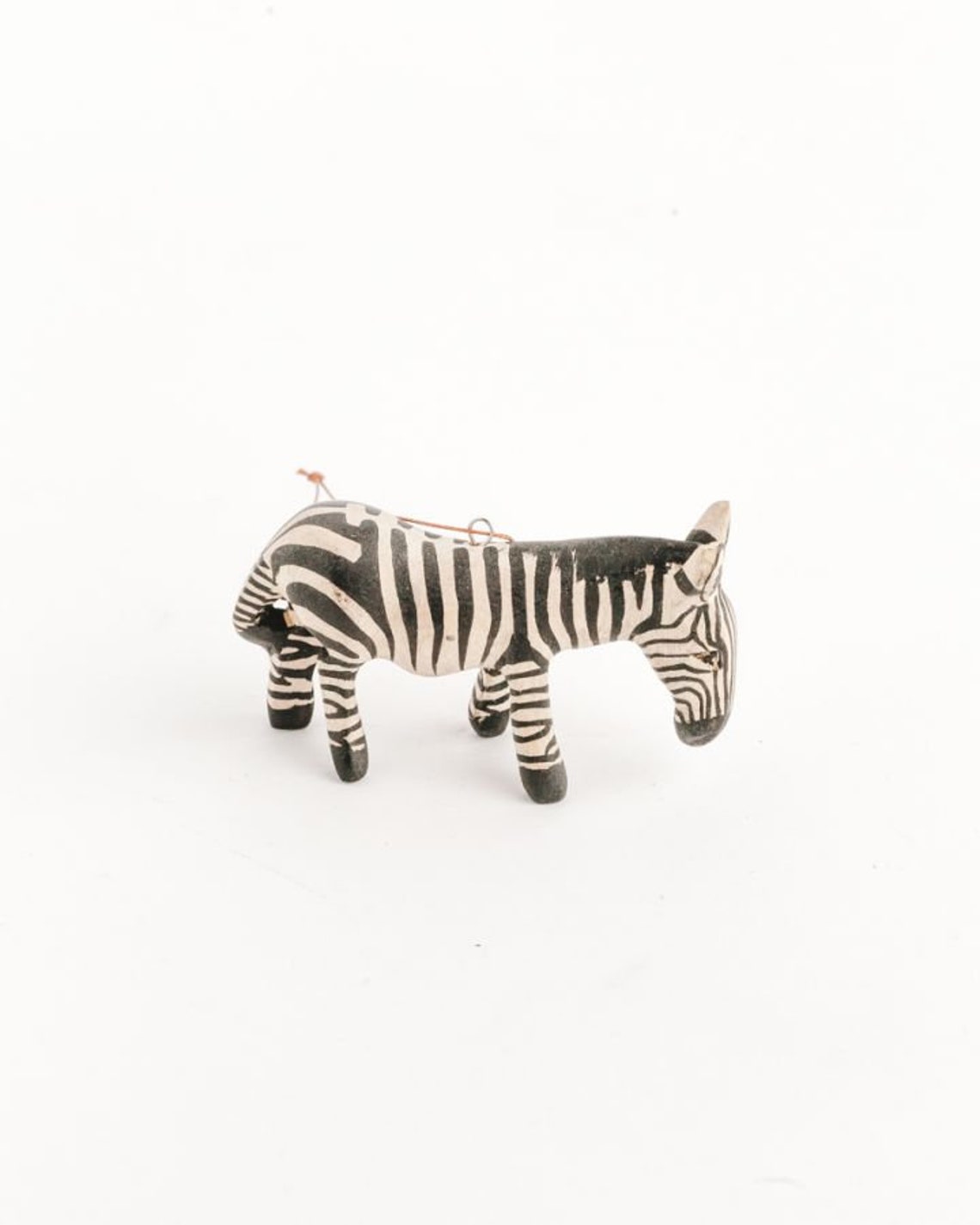 WOOD ZEBRA ORNAMENT // Hand-carved Jacaranda Wood // Safari Collection ...