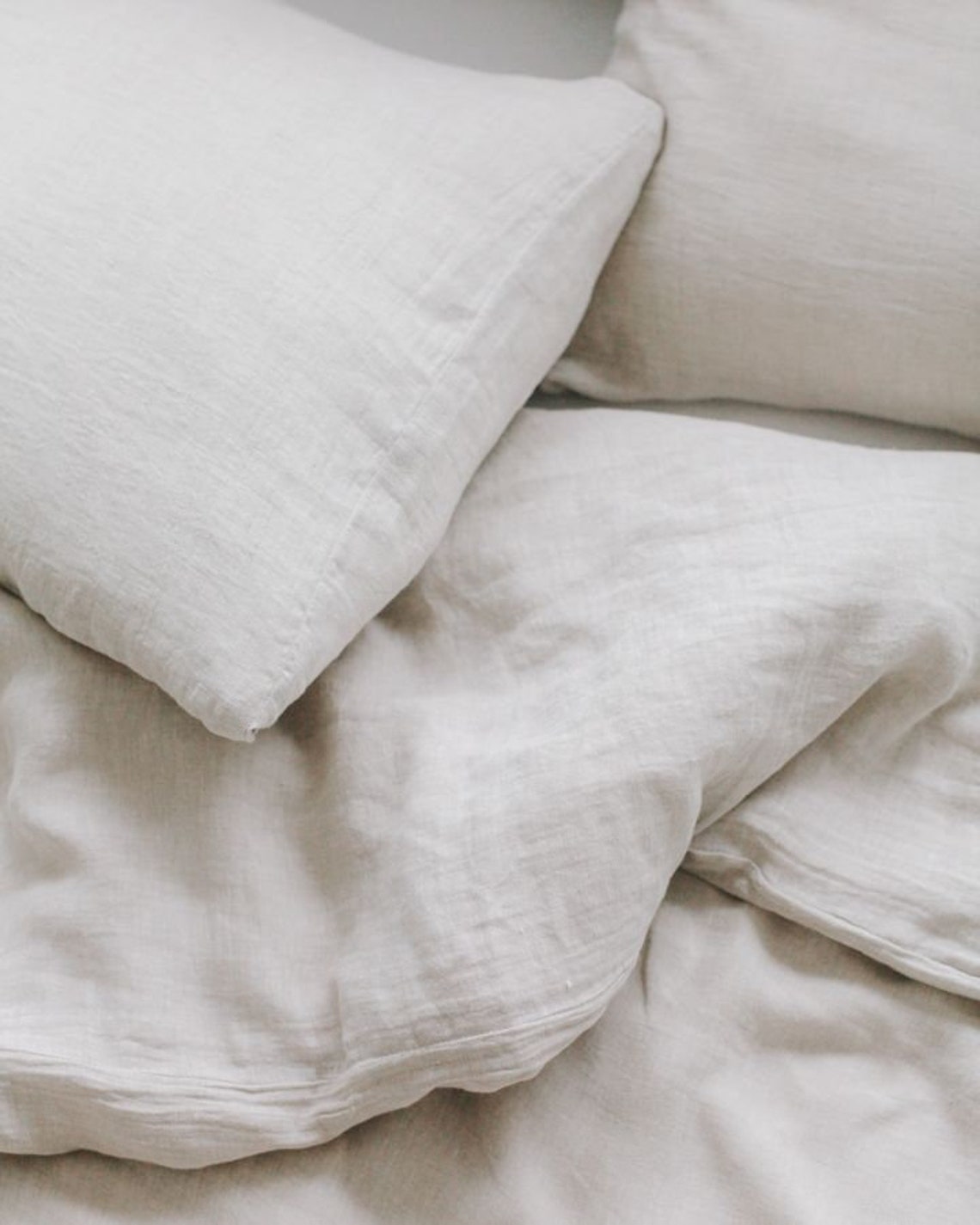 NATURAL LINEN DUVET Cover Set // Queen Bedding // Handwoven in - Etsy