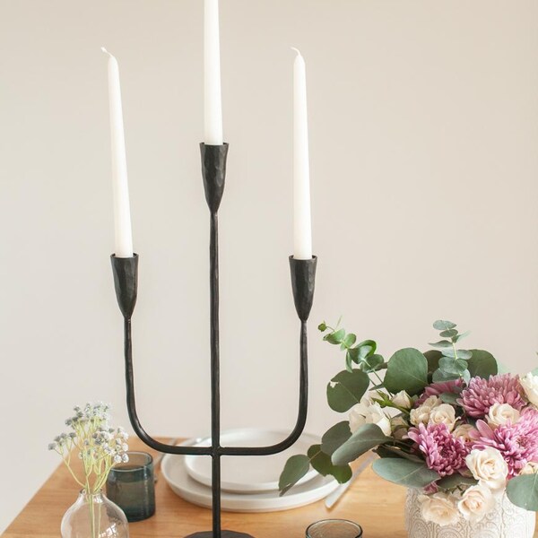 Hand Forged Candelabra - Etsy