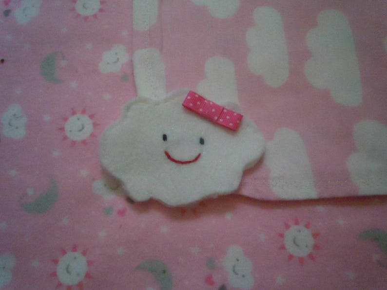 Double-sided Flannel Baby Blanket and Cloud Finger Puppet Set - Etsy