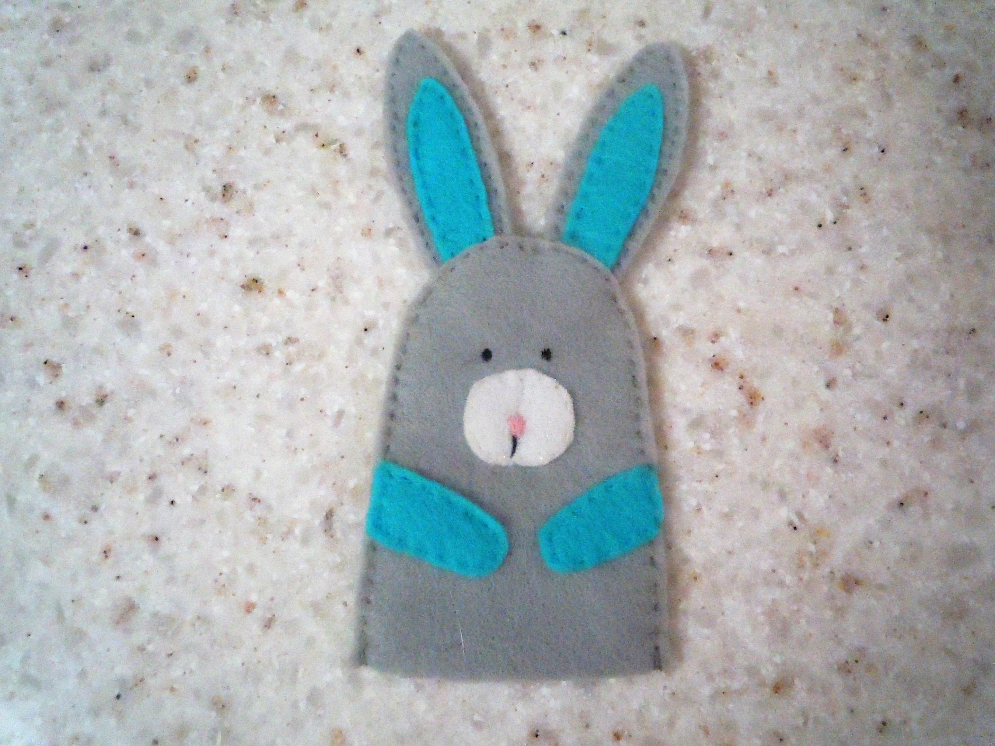 Double-sided Flannel Baby Blanket and Bunny Finger Puppet Set - Etsy