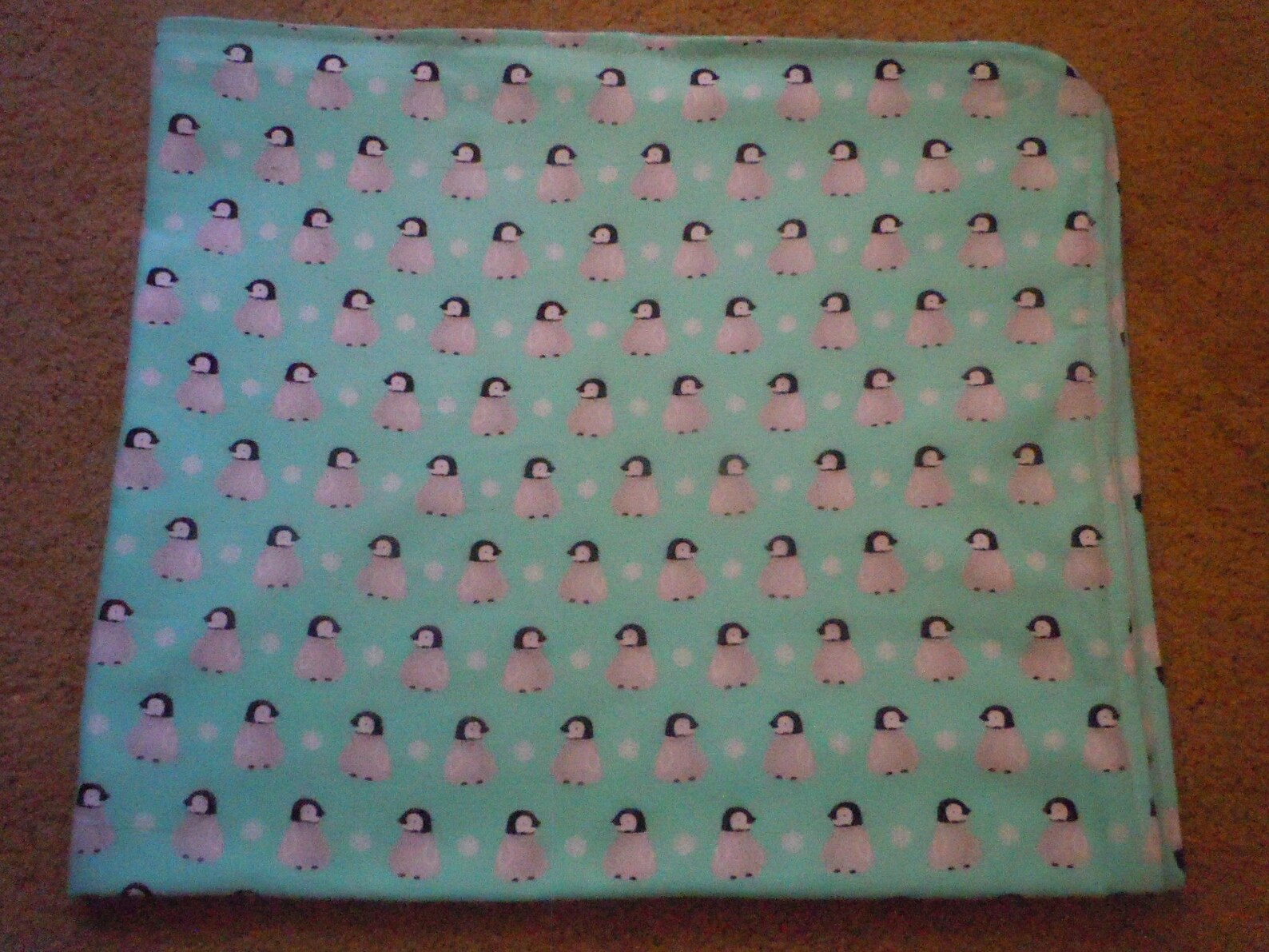 Double-sided Flannel Baby Blanket and Penguin Finger Puppet Set - Etsy