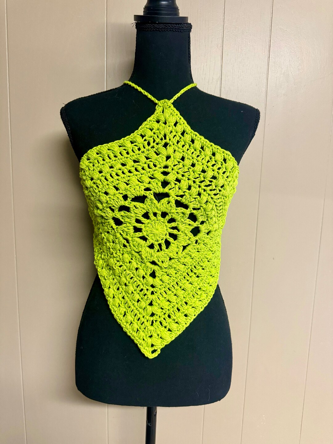 Crochet Halter Top, Groovy Summer Wear, Hippie Clothes, Festival Rave ...