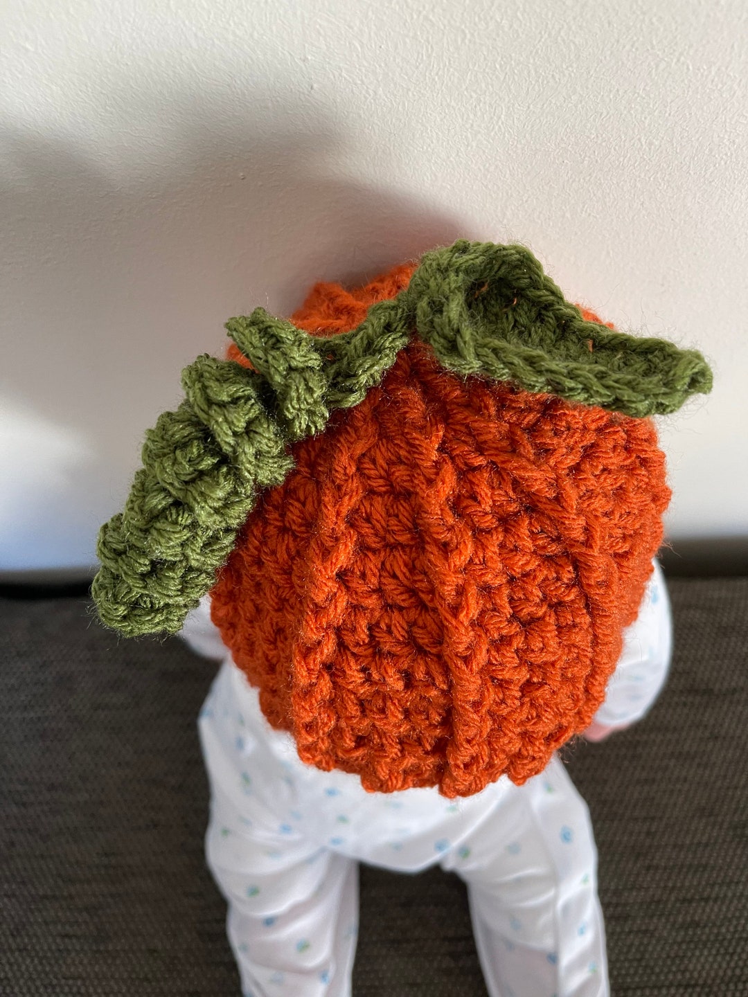 Crochet Pumpkin Hats for Kids, Family Photo Props, Baby Pumpkin Hat ...