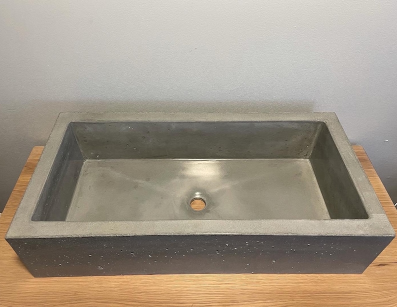 Trough Vessel Sink Concrete - Etsy