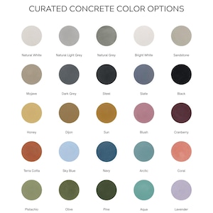 Concrete Color Samples - Etsy