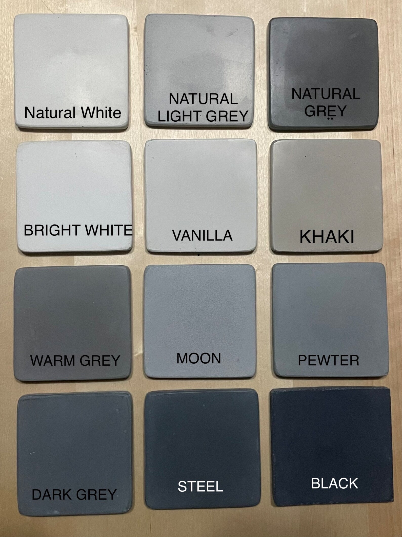 Concrete Color Samples - Etsy