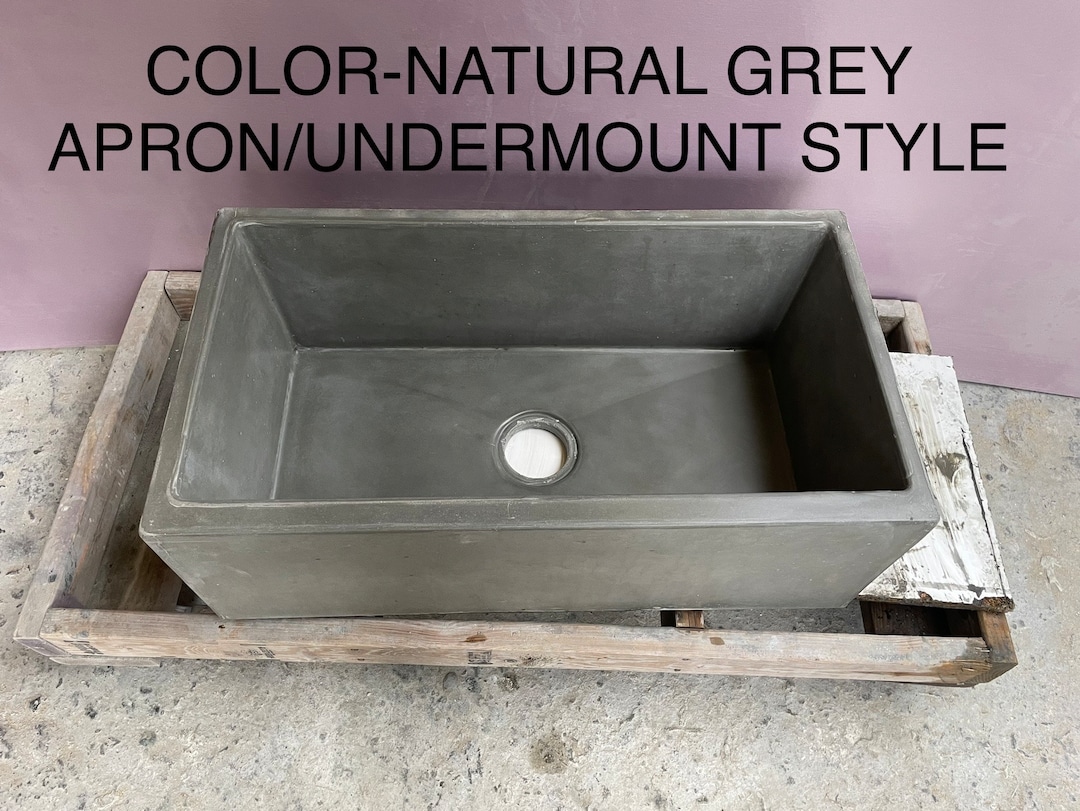 Farmhouse Sink Single Bowl Concrete - Etsy