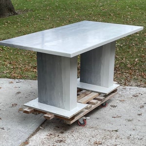 CUSTOM Concrete Dining Table PLEASE Read Description - Etsy