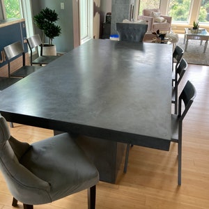 CUSTOM Concrete Dining Table PLEASE Read Description - Etsy