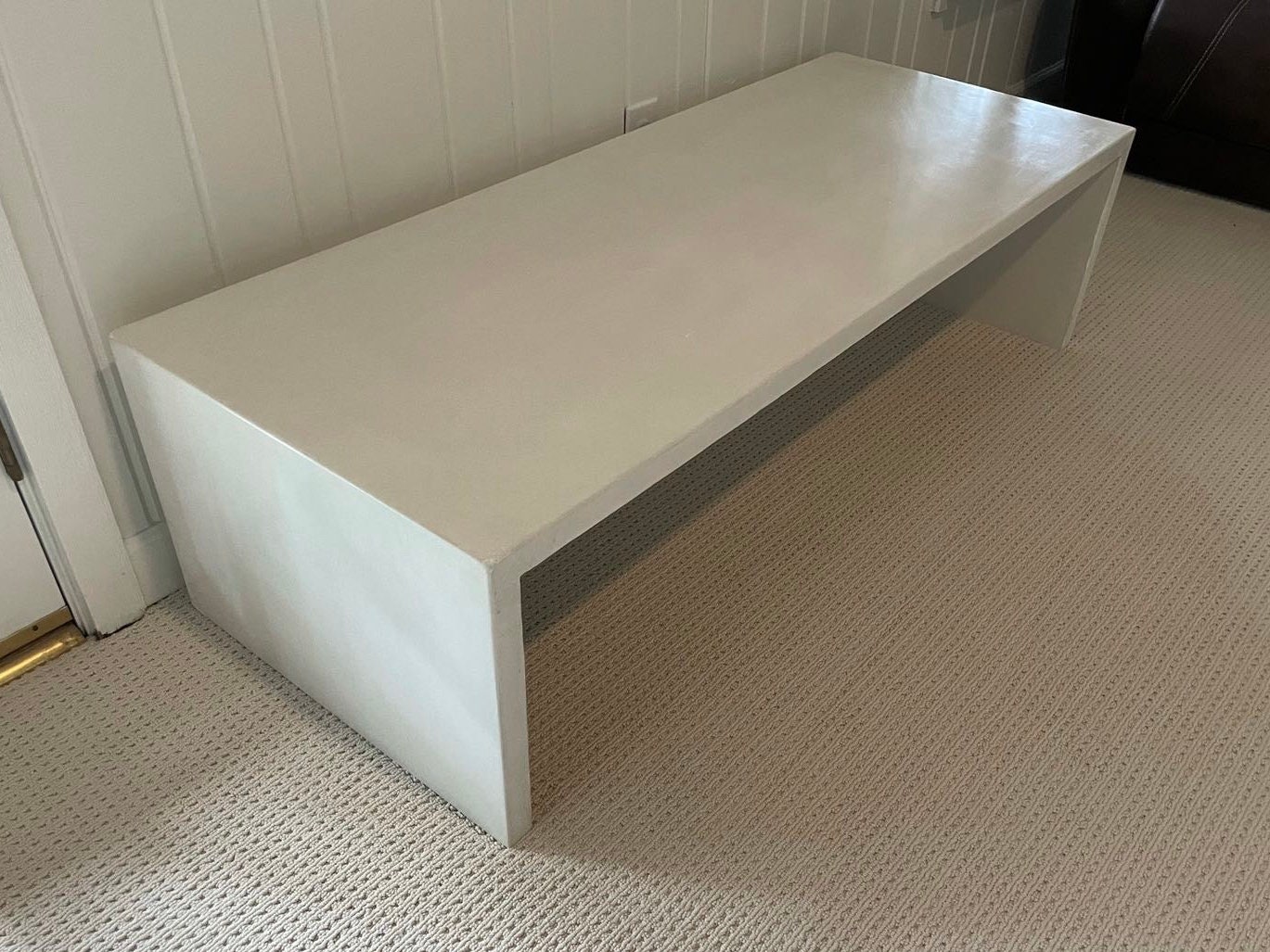 Concrete Coffee Table With Waterfall Legs Etsy UK