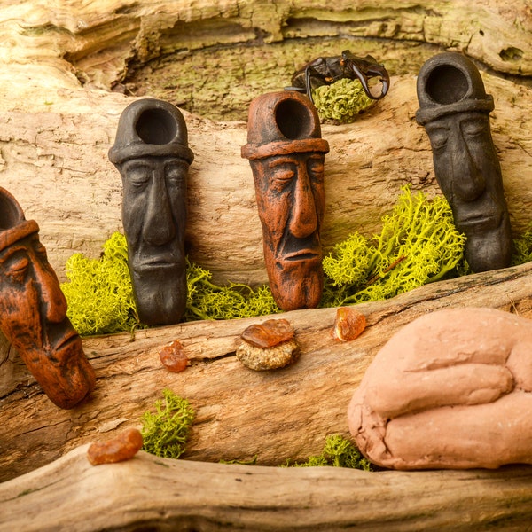 Clay Smoking Pipe - Etsy