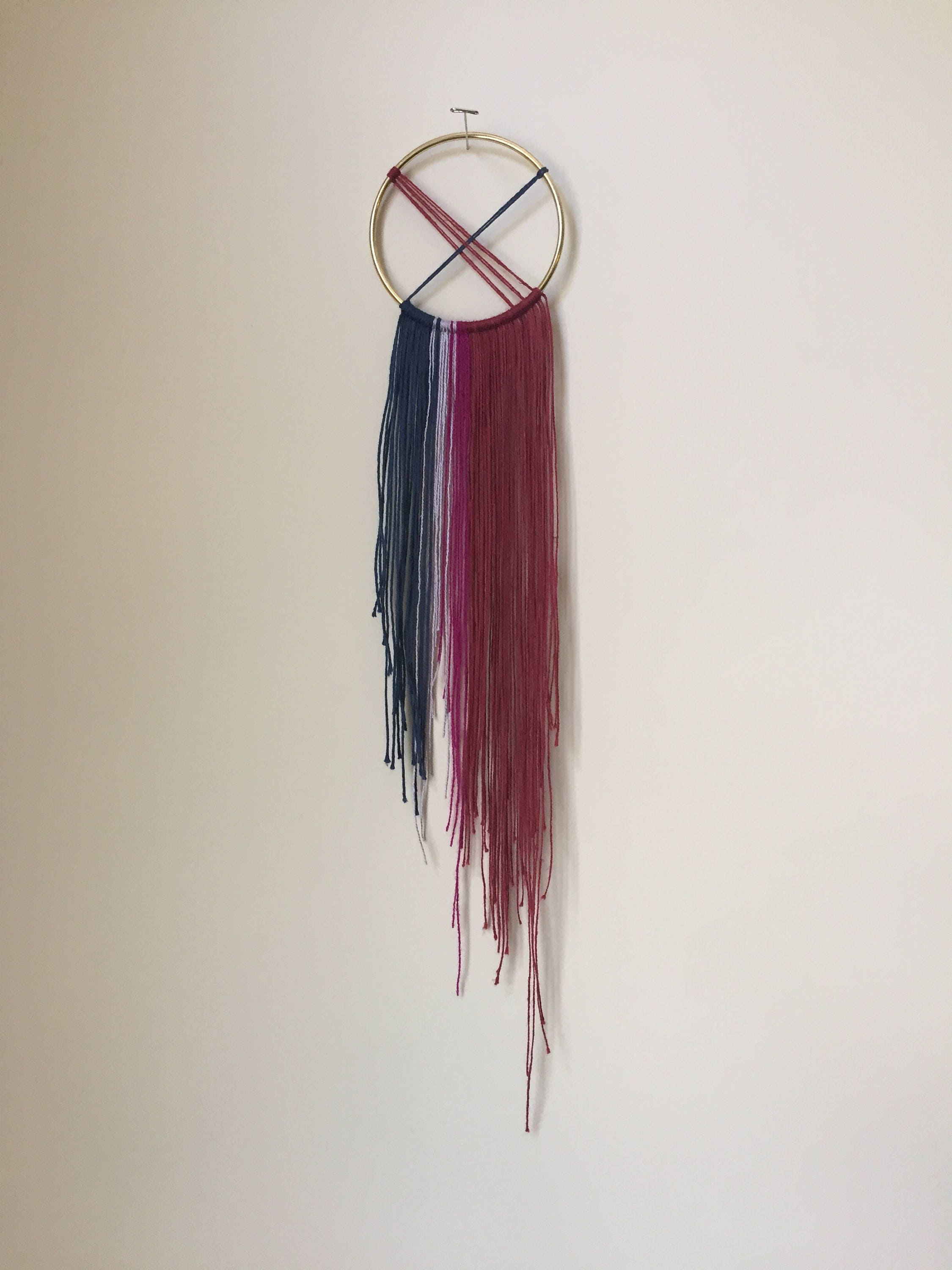 Small Mixed Fiber Modern Wall Hanging - Chrissy Seaver - Etsy