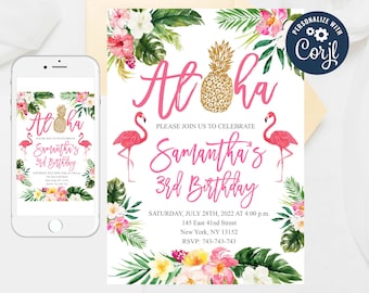 Flamingo Pineapple Birthday - Etsy