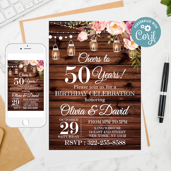 Rustic 50 Birthday - Etsy