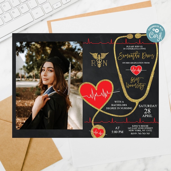 Graduation Invitations To Print Editable Graduation Invitation 2024