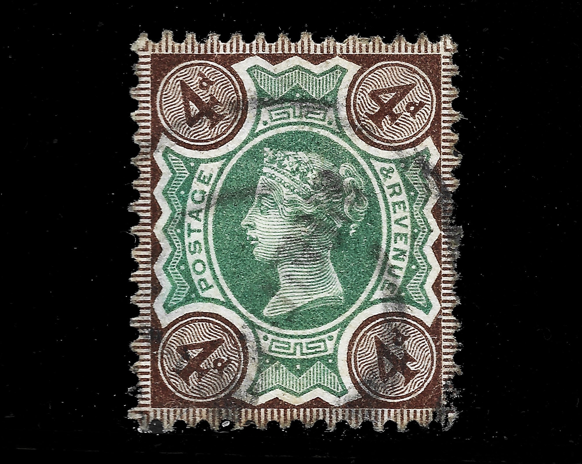 1887 Queen Victoria Jubilee 4d Fine Used Stamp From Great - Etsy