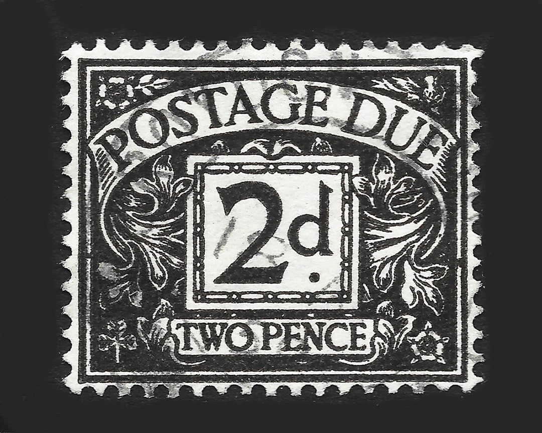 GB 1936 Postage Due 2d Black, E8R Watermark, Used Stamp. King Edward ...