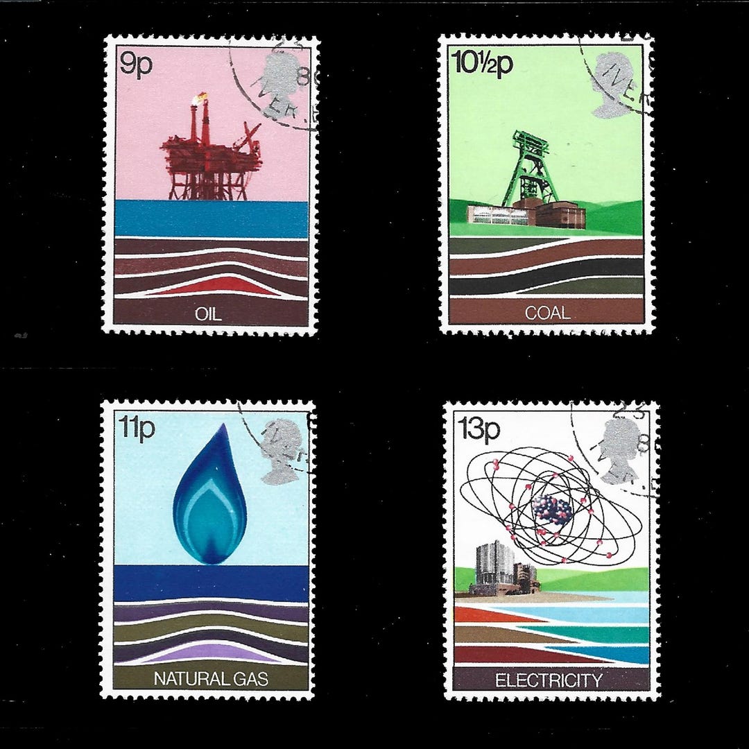 Fine Used GB 1978 Energy Set of Four Used Stamps Issued by Royal Mail ...