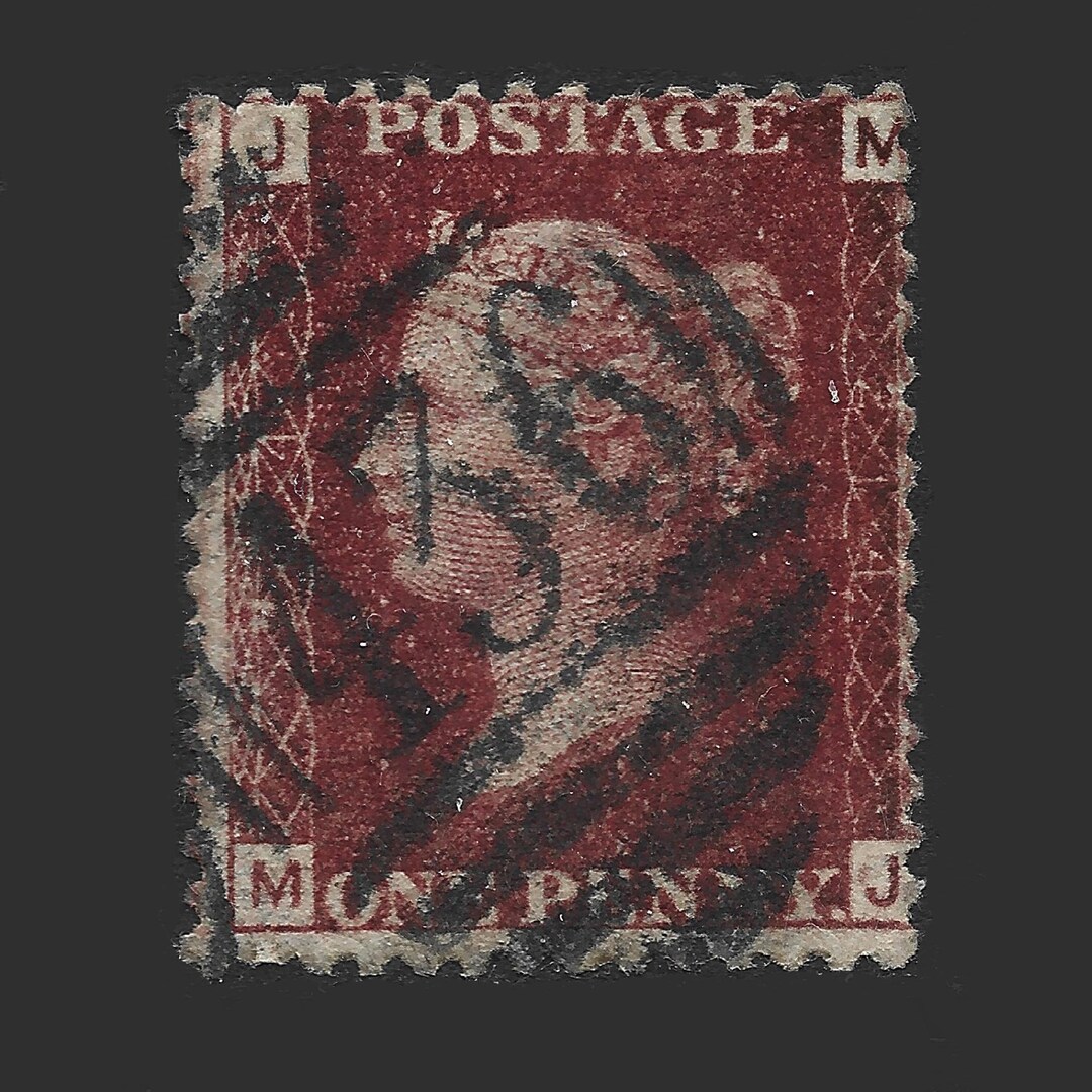 1864 Queen Victoria Penny Red Plate 214 in Average Used Condition ...