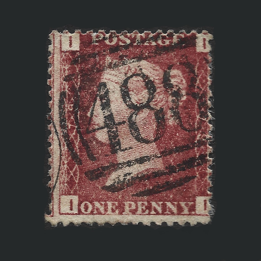 1864 Queen Victoria Penny Red Plate 79 in Average Used Condition. There ...