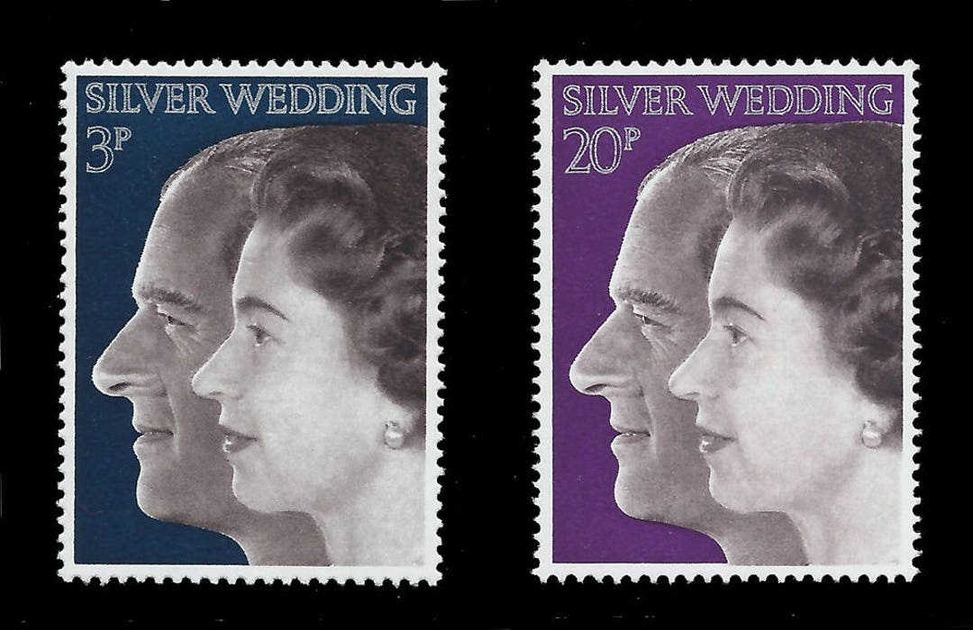 Great Britain 1972 Silver Wedding of Queen Elizabeth II and Prince ...