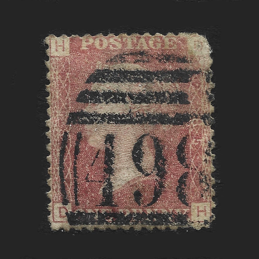 1864 Victoria Penny Red Plate 85 in Average Used Condition. There Are ...