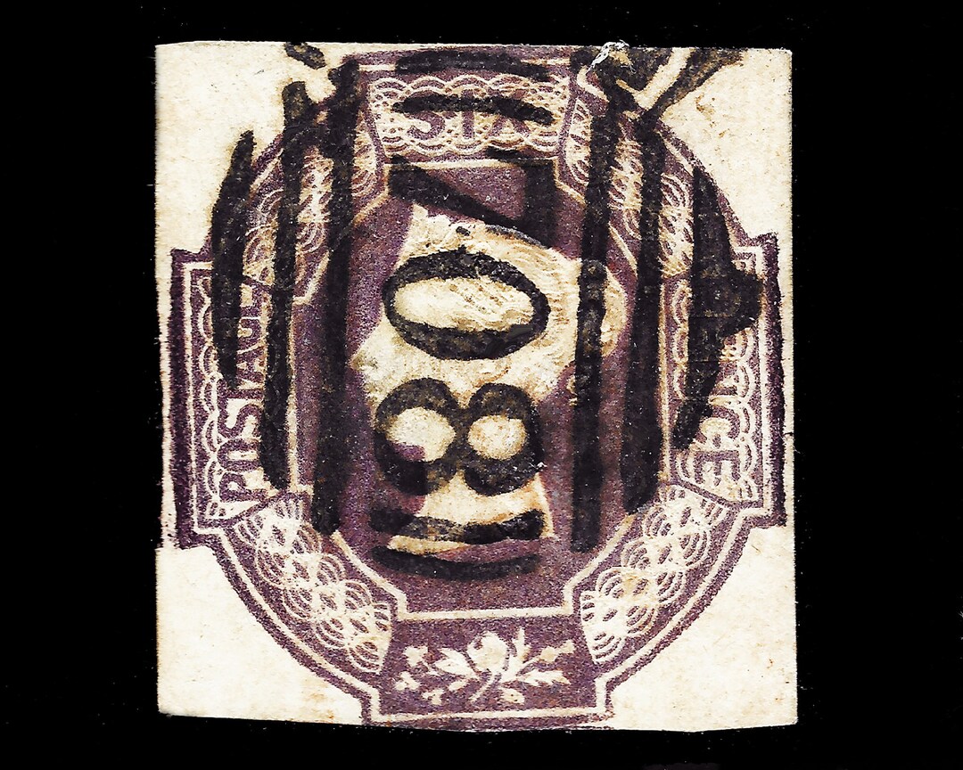Great Britain 1854 6d Embossed Stamp Cut Square Two Clear - Etsy