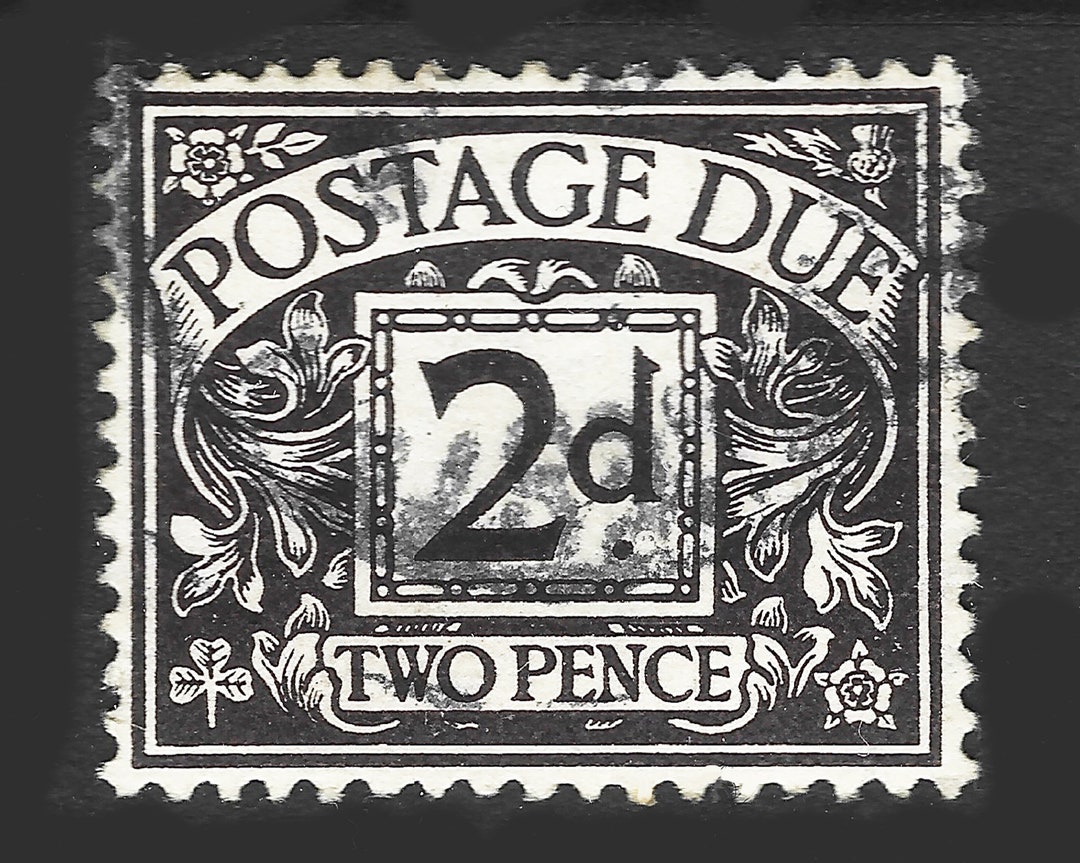 Great Britain 1914 Postage Due 2d Black, Inverted Simple Cypher ...