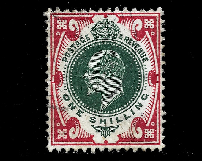 Great Britain 1902-13 King Edward VII One Shilling Used Definitive ...