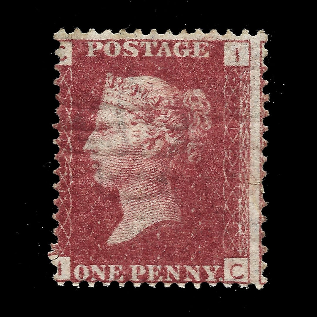 Great Britain 1864 Victoria Penny Red Plate 121 in Mounted Mint ...