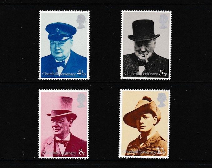 Great Britain 1974 Winston Churchill Birth Centenary Set of Four Mint ...