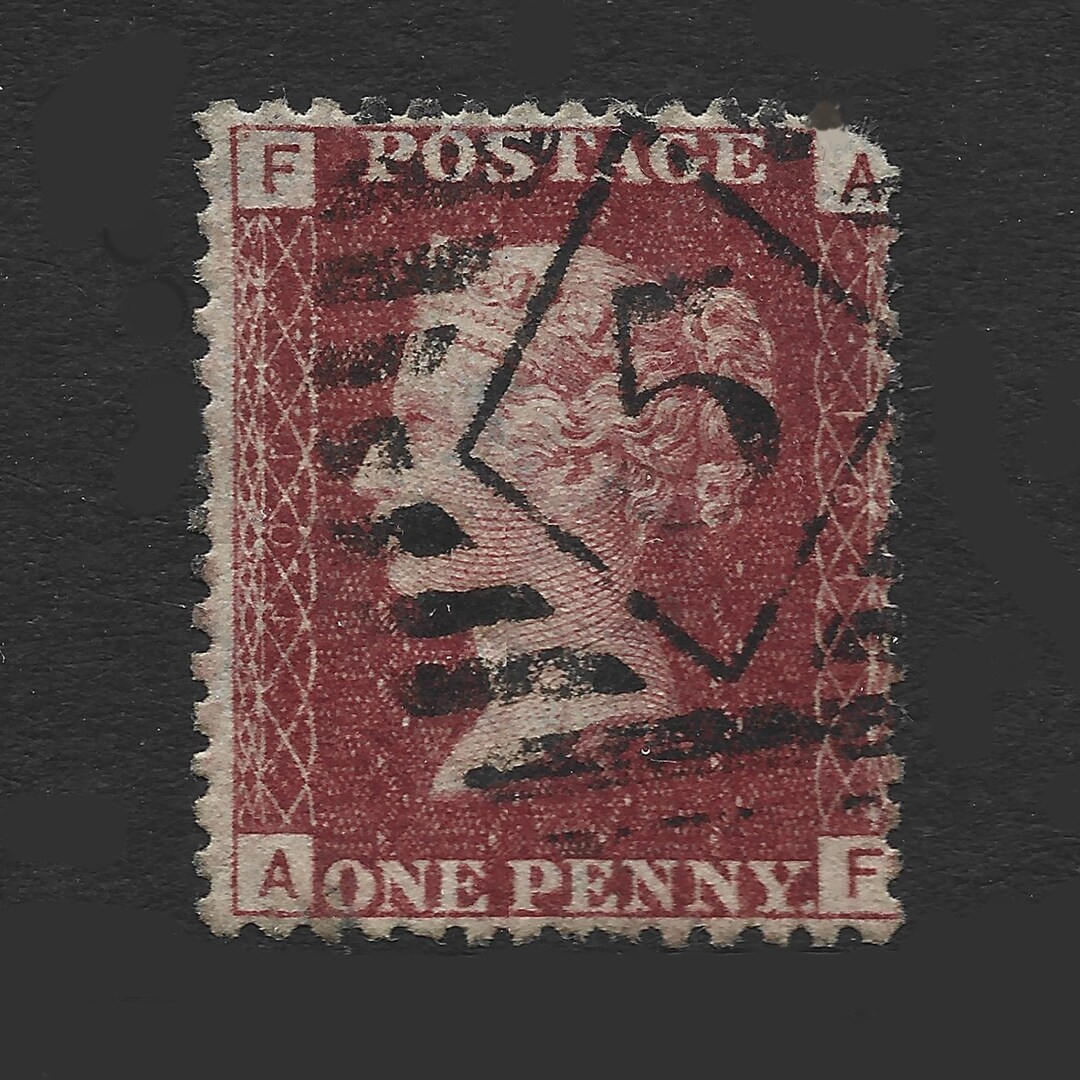 1864 Victoria Penny Red Plate 101 in Average Used Condition. There Are ...