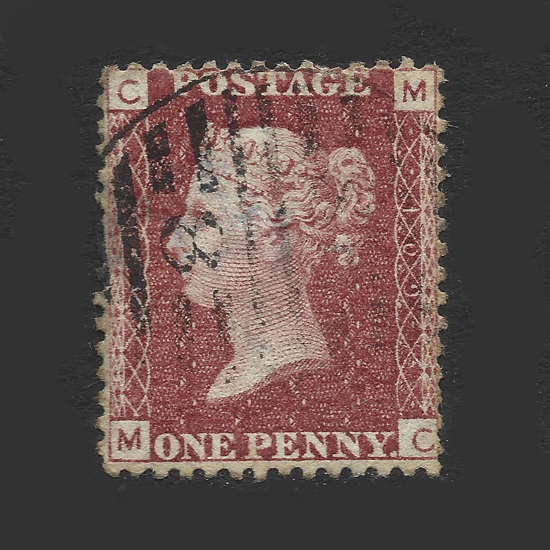 1864 Victoria Penny Red Plate 109 in Average Used Condition. There Are ...