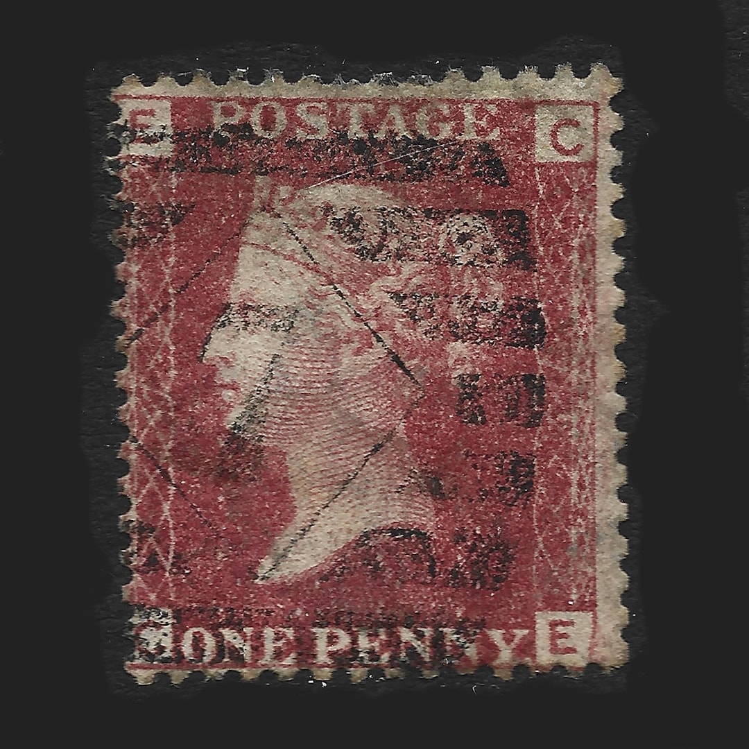 1864 Victoria Penny Red Plate 72 in Average Used Condition. There Are ...