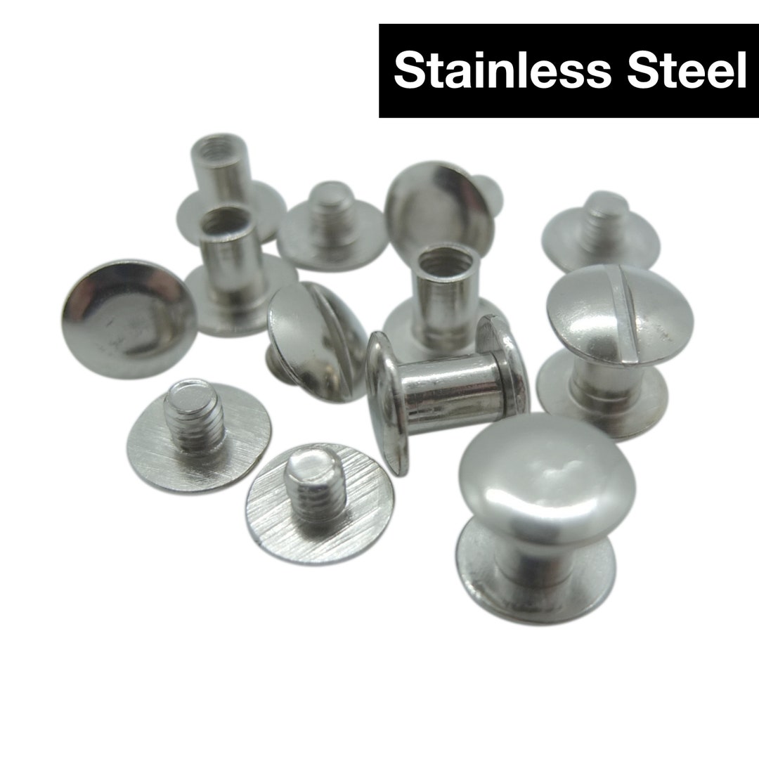 Stainless Steel Chicago Screws: Book Binding, Leather Craft (5-10 Mm ...