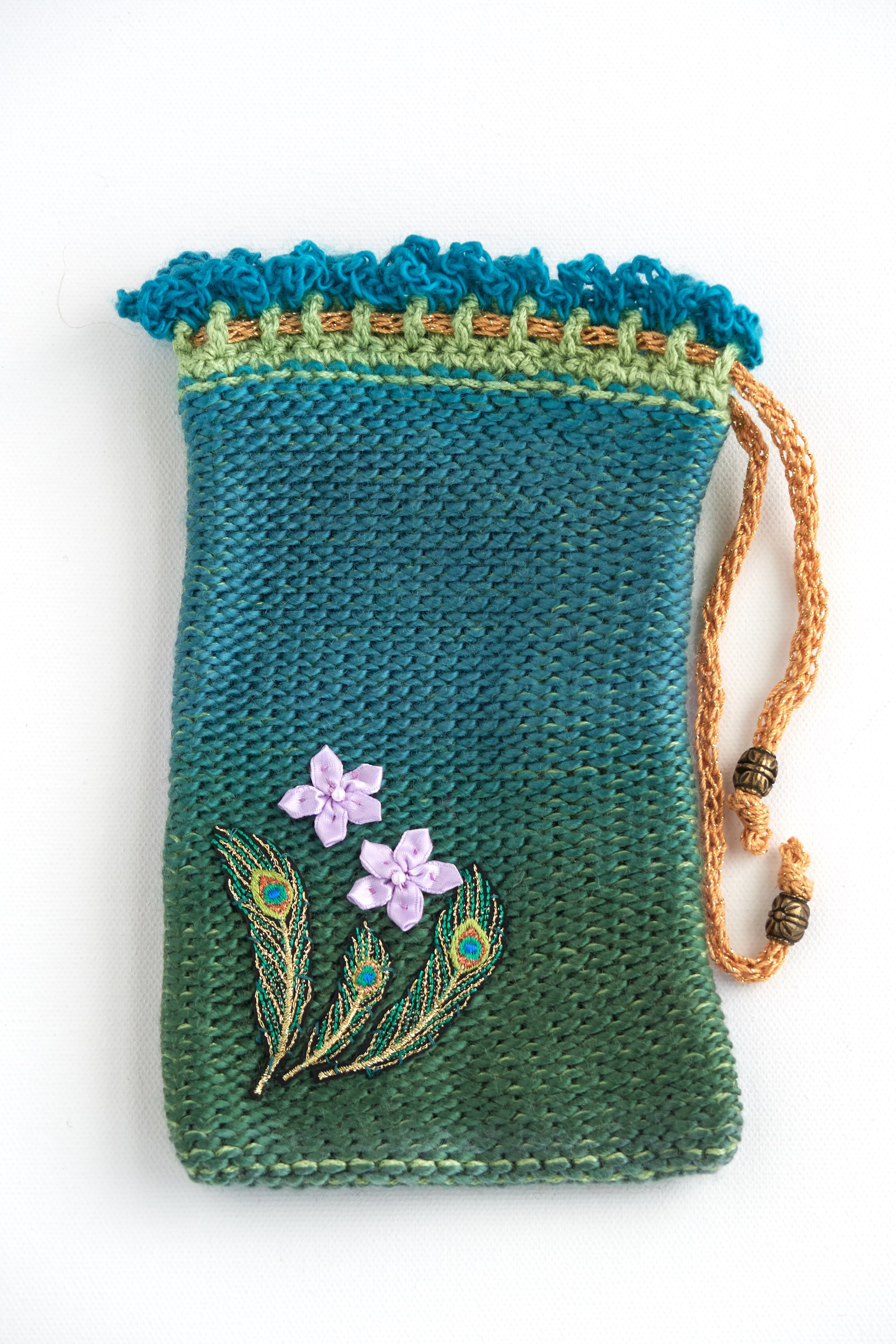 Tarot Deck Bag - Peacock Garden: Tarot Oracle Turquoise Pouch Bag Purse ...