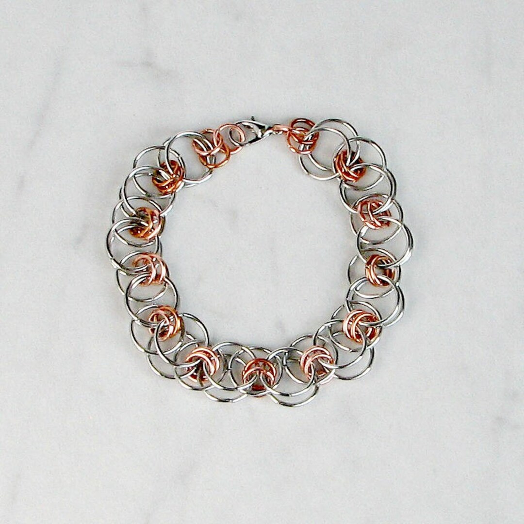 Helm (parallel) Weave Chainmail Bracelet - Etsy