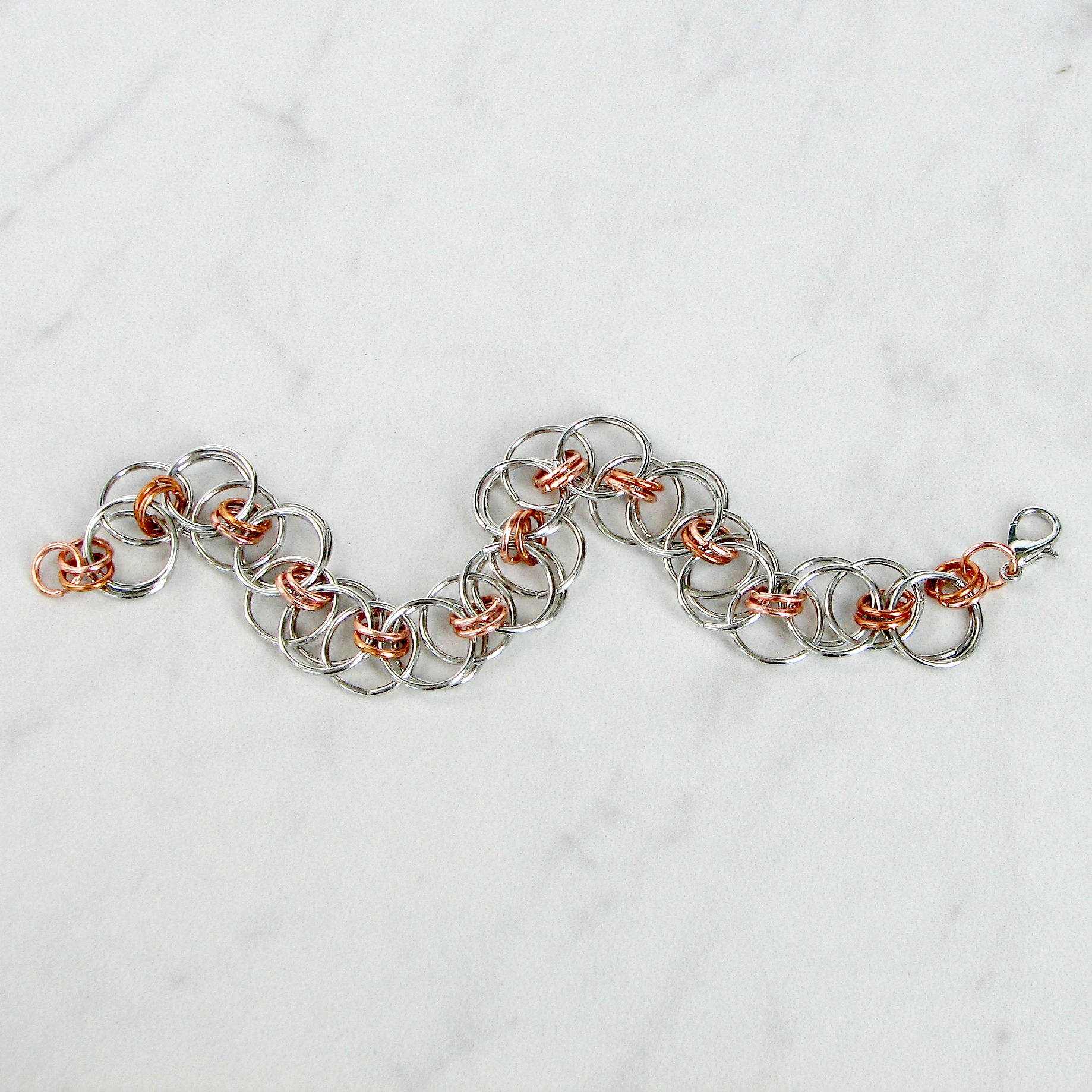 Helm parallel Weave Chainmail Bracelet - Etsy