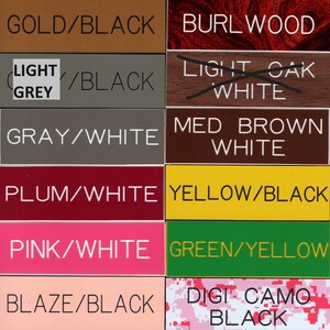 Custom Engraved Plastic Tag. Sign. Wall. Label. 1x3 - Etsy