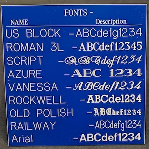Custom Engraved Plastic Sign - Various Size Options Available. - Etsy