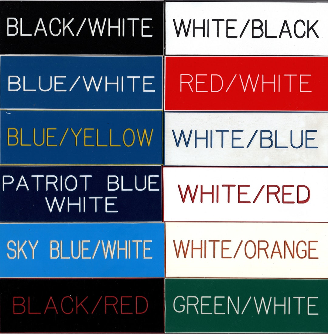 1x3 Custom Engraved Personalized Plastic Sign Tag. 1x3. - Etsy