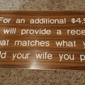 Engraved Plastic Sign 8"x10" Custom Made - Any Text You Want. 8x10. - Etsy