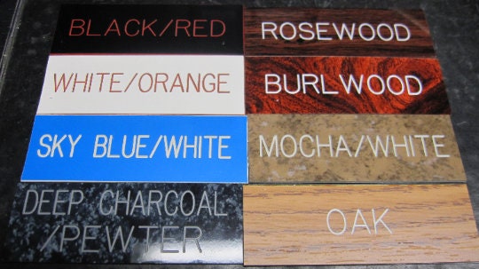 Engraved Plastic Sign 8x10 Custom Made Any Text - Etsy