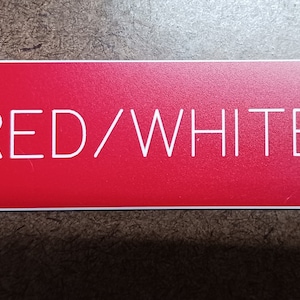 Custom Engraved Plastic Tag. Sign. Wall. Label. 1x3 - Etsy