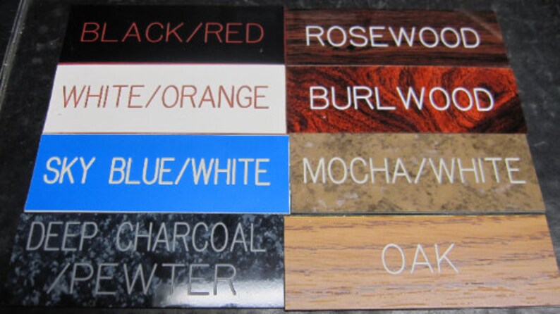 5x7 Engraved Plastic Sign. Custom Made Sign Label. - Etsy