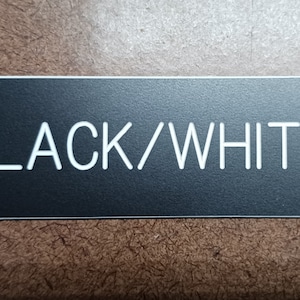 Custom Engraved Plastic Tag. Sign. Wall. Label. 1x3 - Etsy