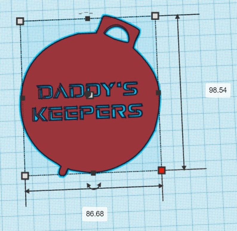 Dad Keychain STL File SVG File 3D Print File Cut File - Etsy Canada